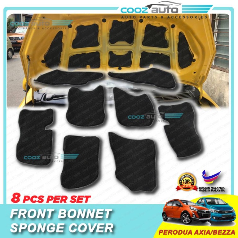 Perodua Axia Bezza Front Bonnet Sponge Cover Bonnet Sound Proof 8Pcs ...