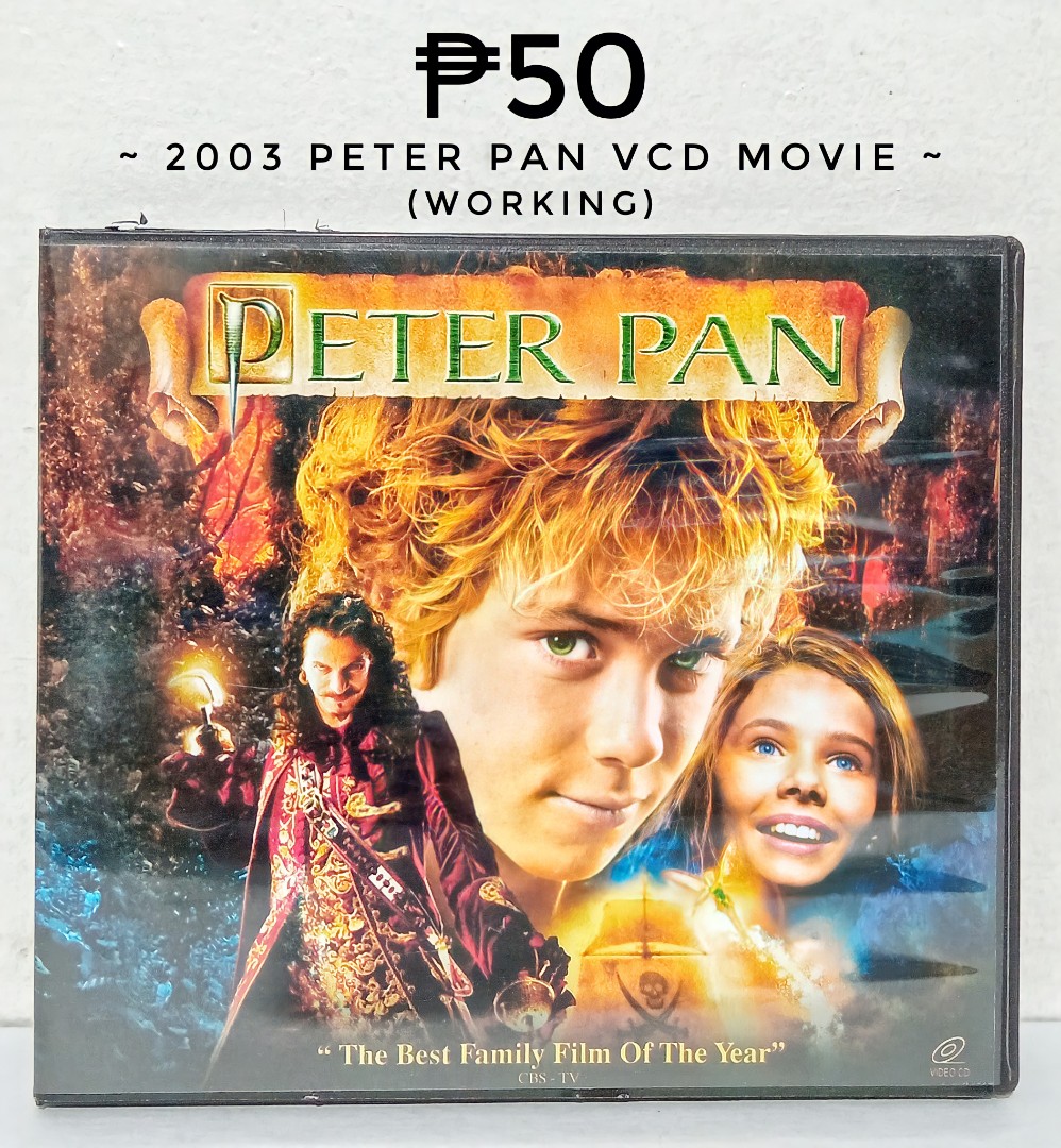 Peter Pan Live Action (2003) VCD Movie - Working, Hobbies & Toys, Music ...