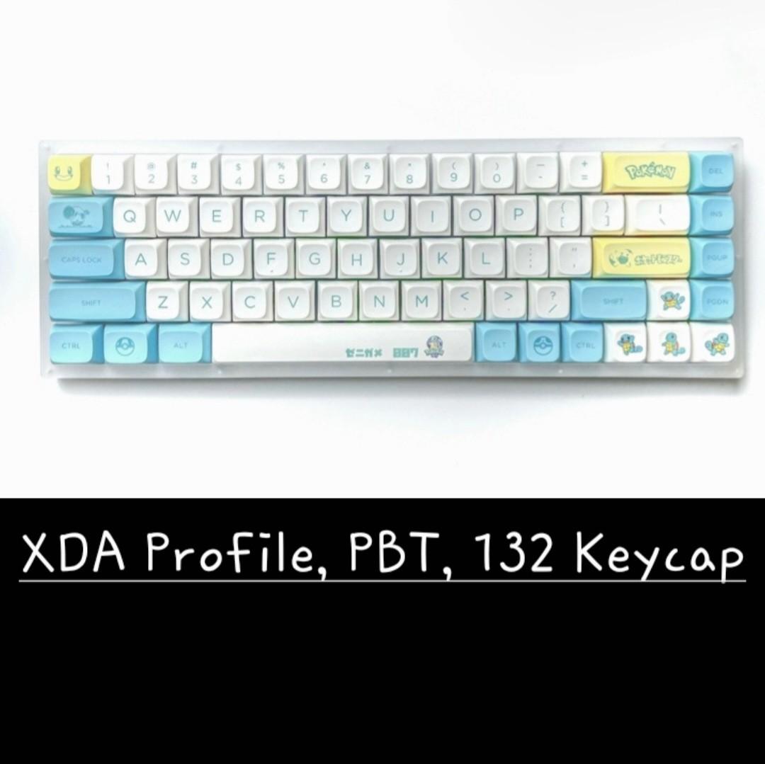 Pokemon Squirtle XDA PBT 132 Keycaps for Mechanical Keyboard, Computers & Tech, Parts ...