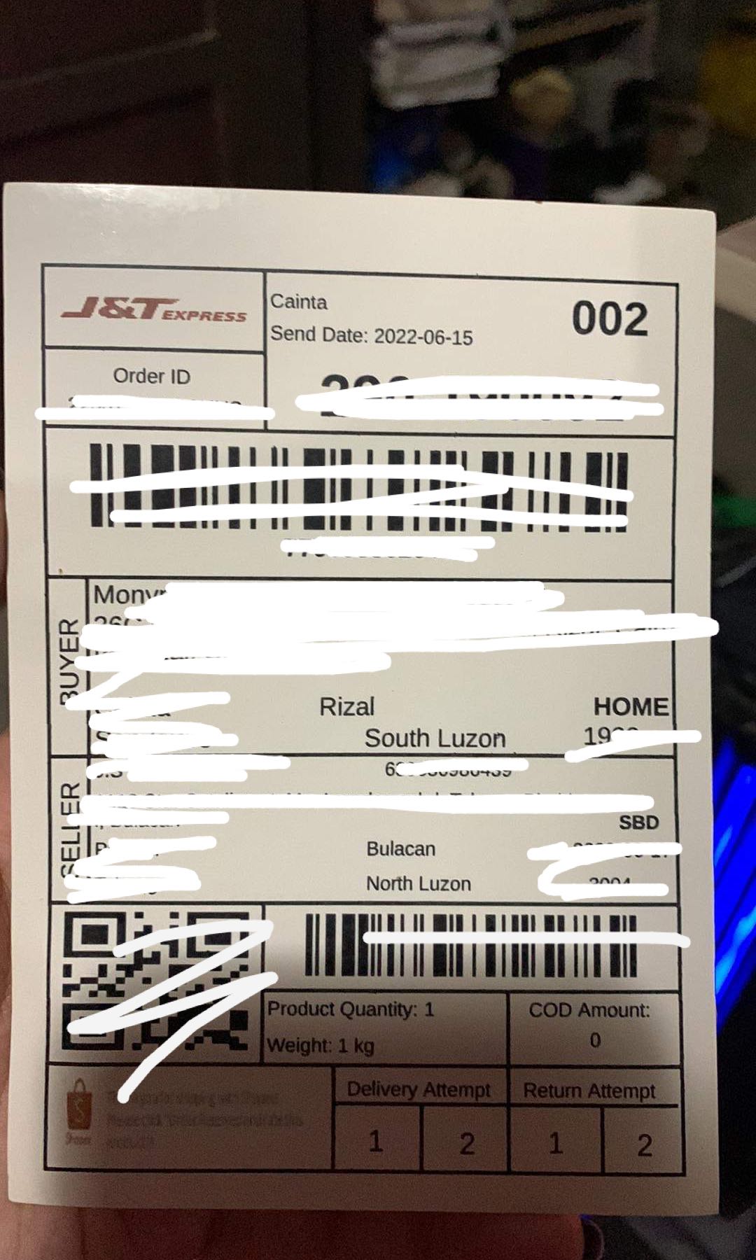 Proof of Transaction/Delivery, Announcements on Carousell