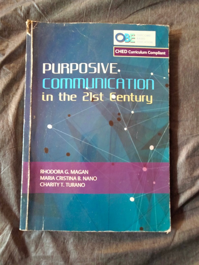 Purposive Communication in the 21st Century By Magan, Nano, Turano ...