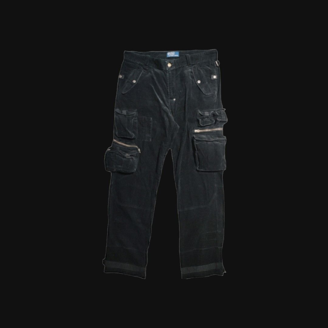 Rare RALPH LAUREN Polo Corduroy Military Cargo Utility Pants, Men's Fashion, Bottoms, Trousers ...