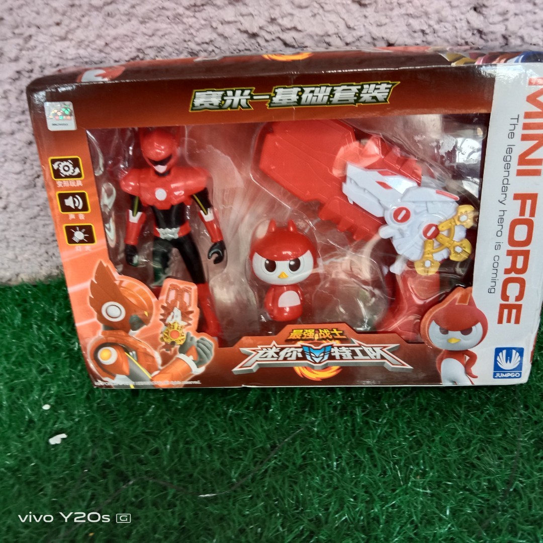 Red Miniforce Sammy, Mini Force, Jumpgo, with lights and sounds ...