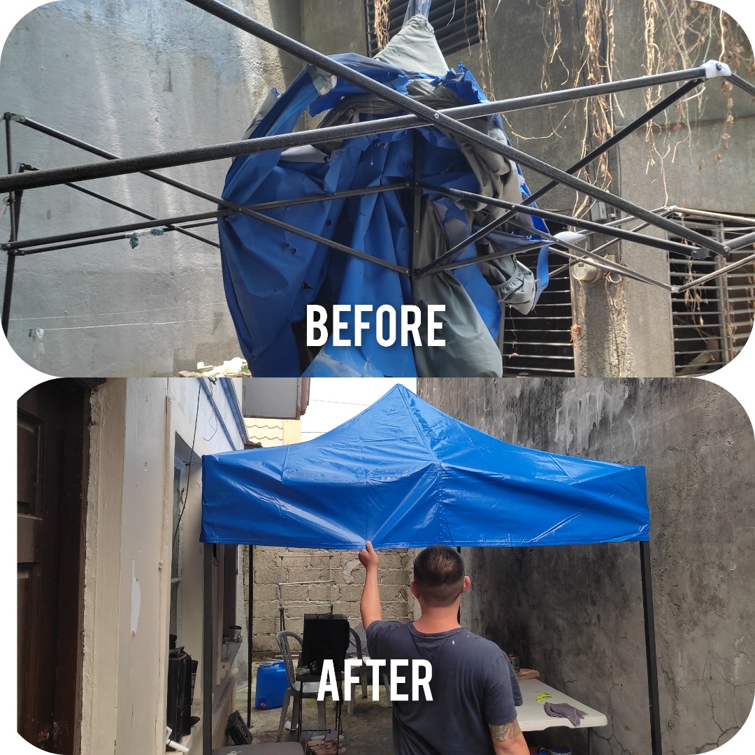 Retractable tent replacement cover, Furniture & Home Living, Outdoor ...