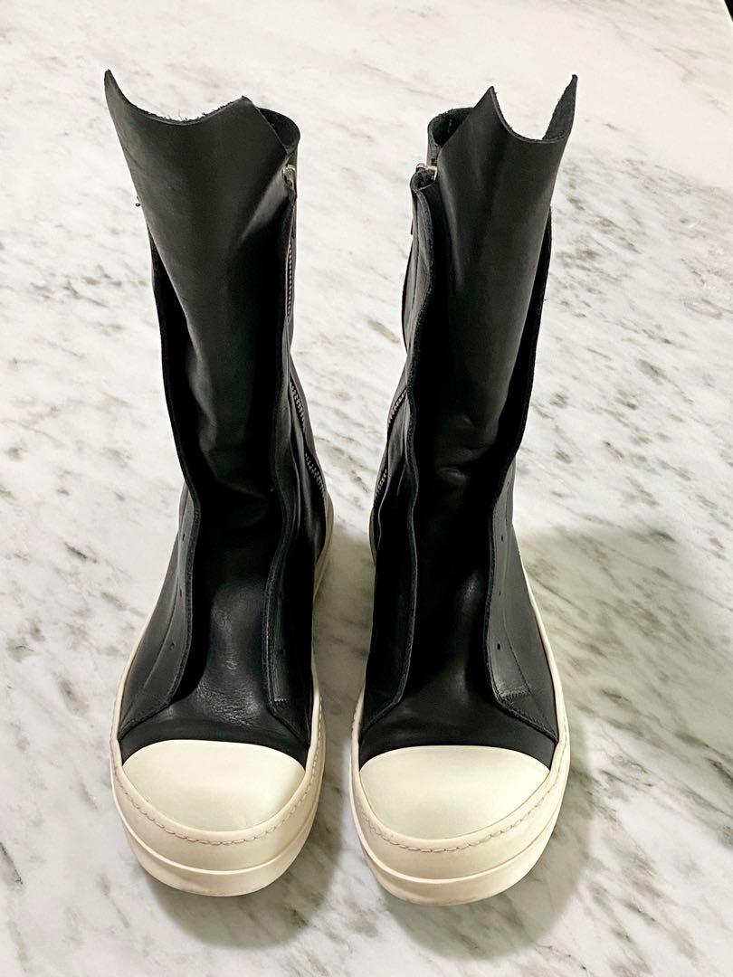 Rick Owens Laceless Ramones Boots, Men's Fashion, Footwear, Boots on ...