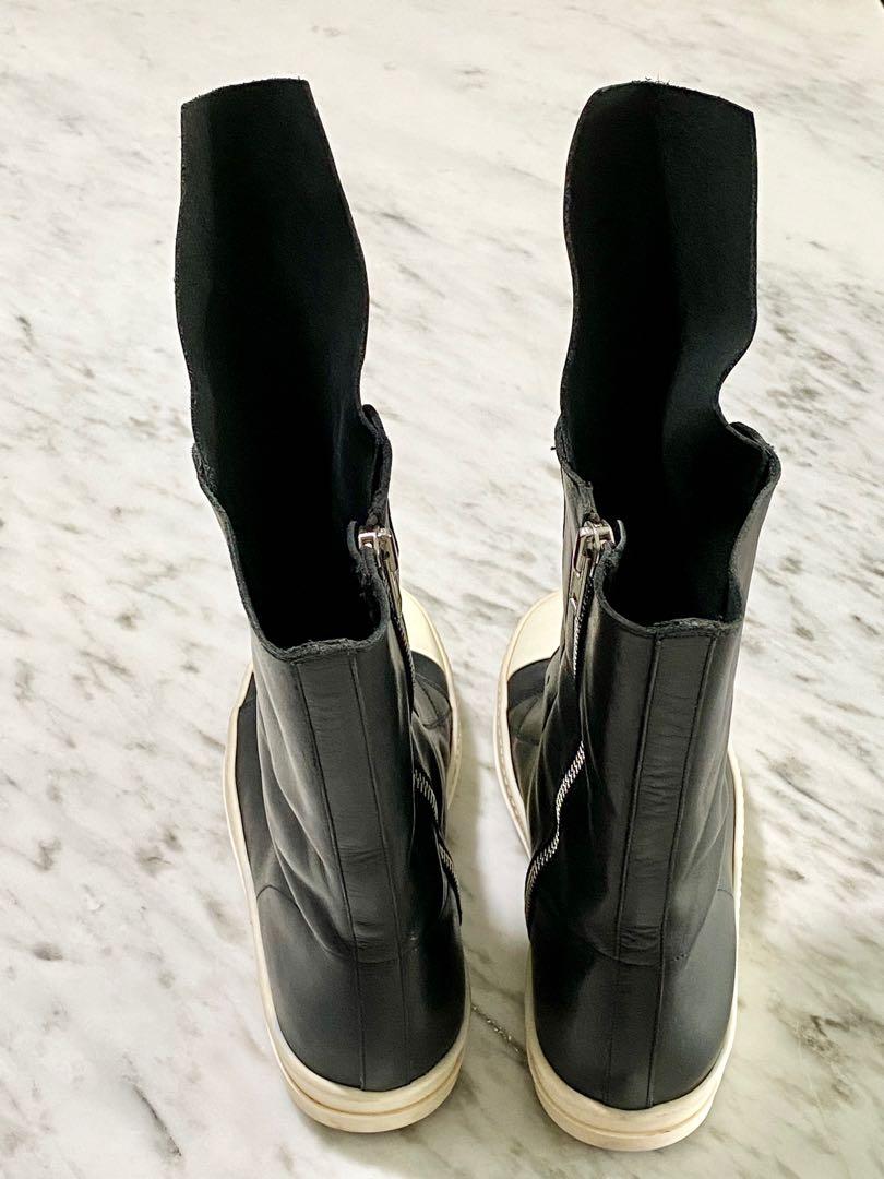 Rick Owens Laceless Ramones Boots, Men's Fashion, Footwear, Boots on ...