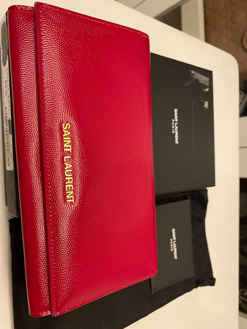 Saint Laurent / YSL Wallet (Hot Pink), Luxury, Bags & Wallets on Carousell