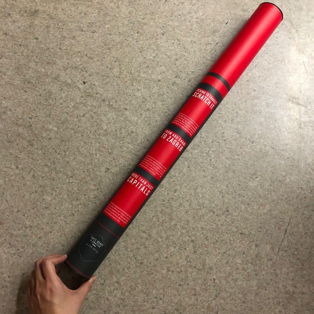 Scratchable World Map, Hobbies & Toys, Travel, Travel Essentials ...