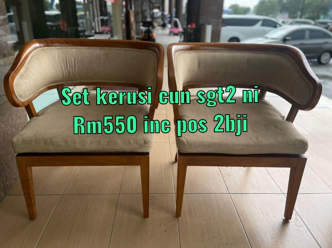 SET KERUSI, Furniture & Home Living, Furniture, Chairs on Carousell
