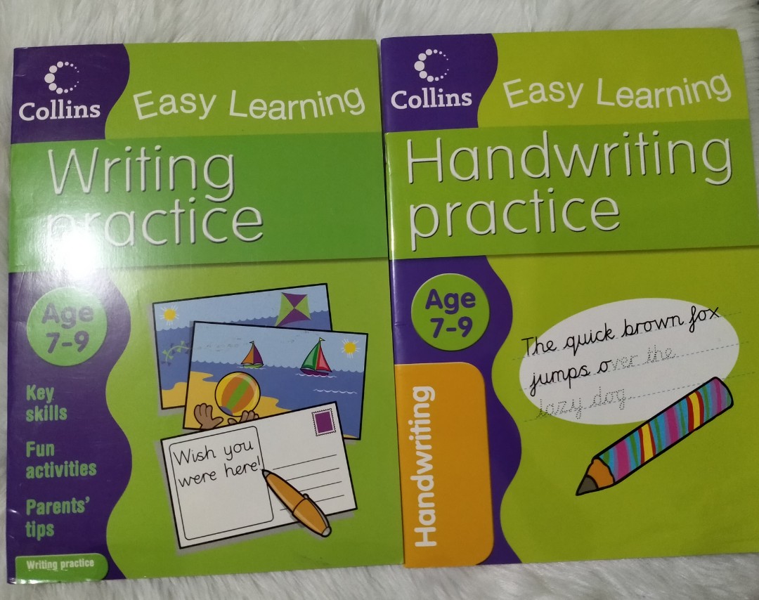 Set of 2 books Collins Writing Practice, Hobbies & Toys, Books ...