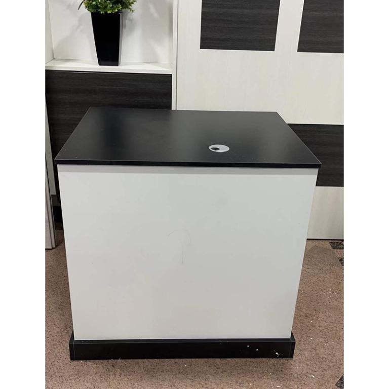 Simple office front desk cabinet, free installation, cashier, storage ...