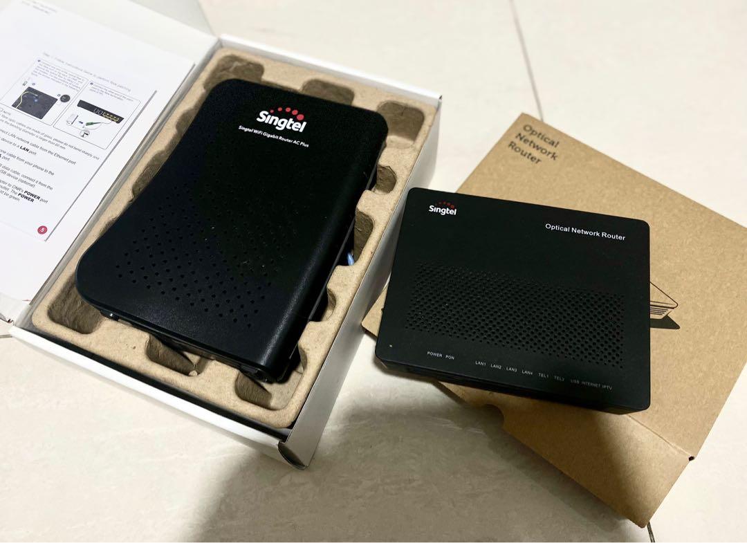 Singtel Fibre Broadband | Optical Network Router, Computers & Tech ...