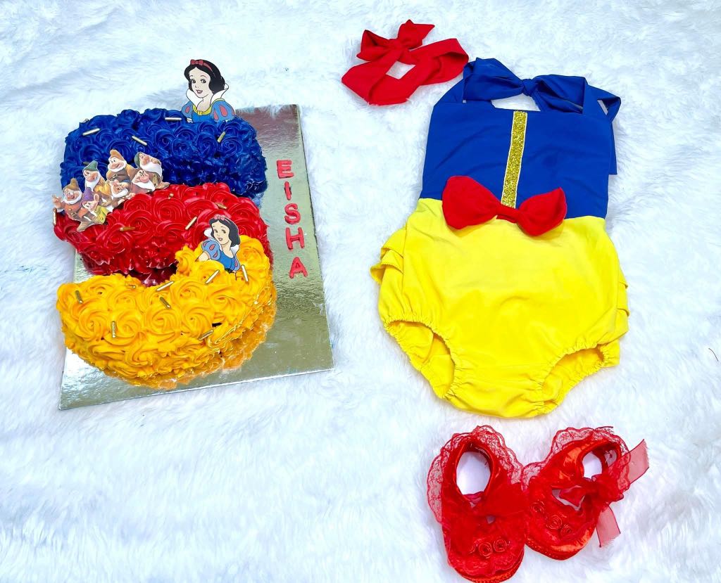 Snow White Birthday Milestone OOTD, Babies & Kids, Babies & Kids ...