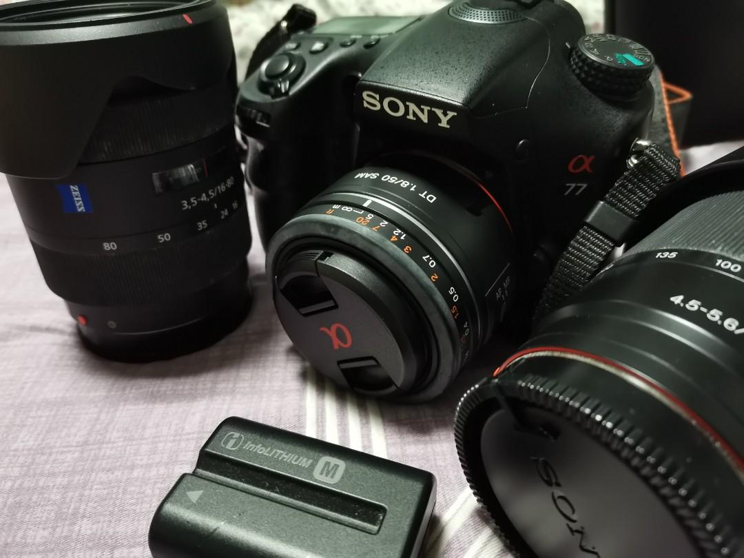 Sony A77 DSLR camera, Photography, Cameras on Carousell