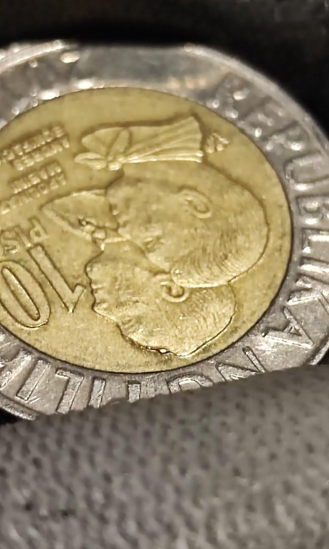 Struck Fragments Error Coin 10 Piso, Hobbies & Toys, Memorabilia ...