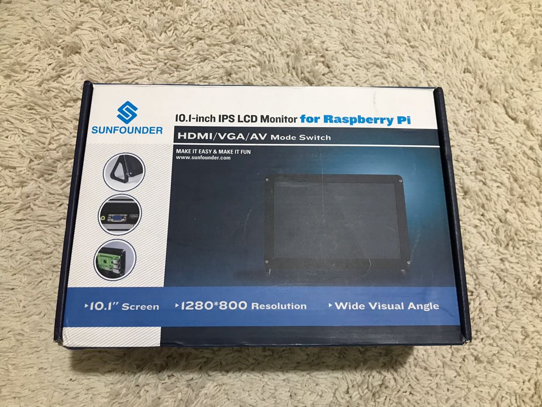 Sunfounder 10.1 Inch IPS LCD Monitor for Raspberry Pi, Computers & Tech ...