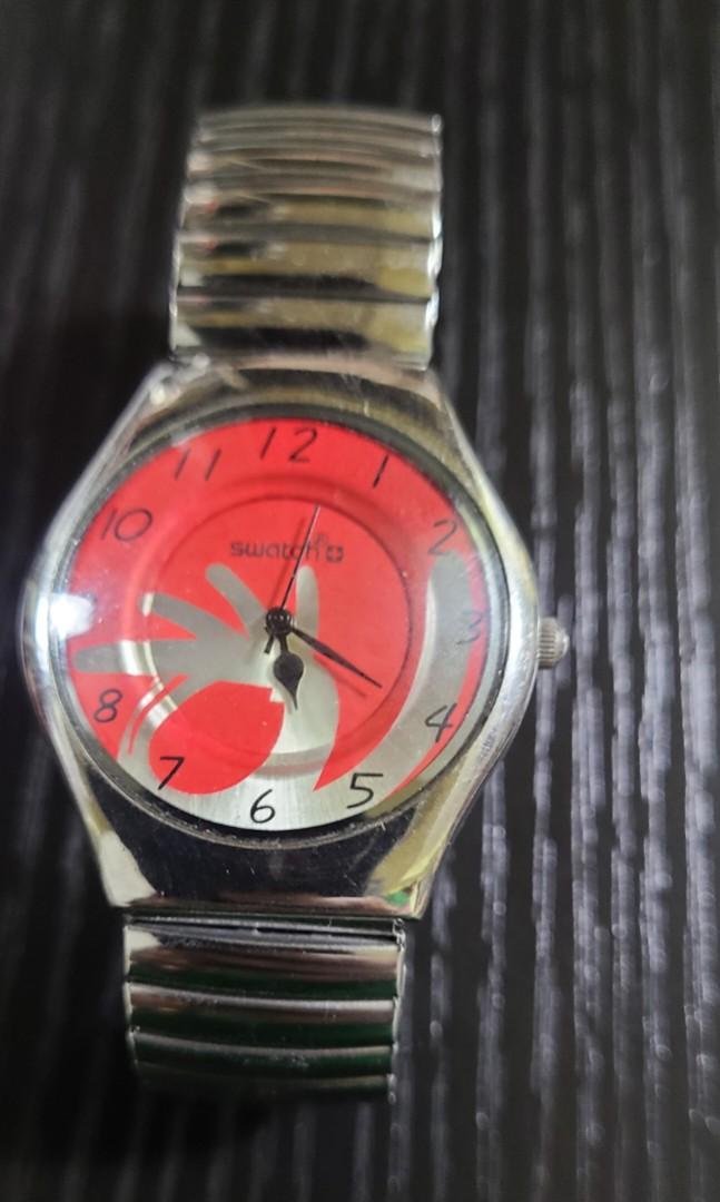 Swatch original stretch watch, Men's Fashion, Watches & Accessories ...