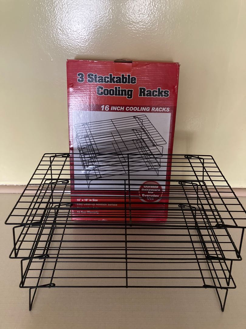 Three Stackable Cooling Rack, Furniture & Home Living, Kitchenware & Tableware, Bakeware on ...