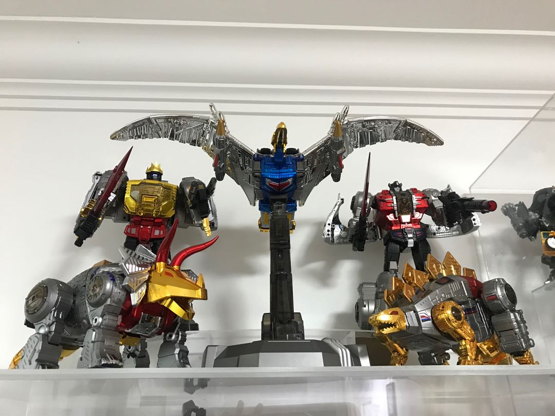 Transformers Gigapower Dinobots Chrome Version Full Set, Hobbies & Toys ...