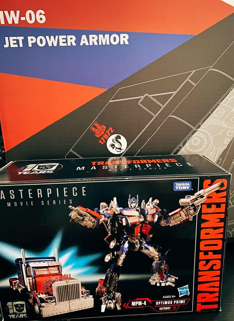 Transformers Mpm-04 and Iw-06 Optimus prime Jetfire Jetpower set ...