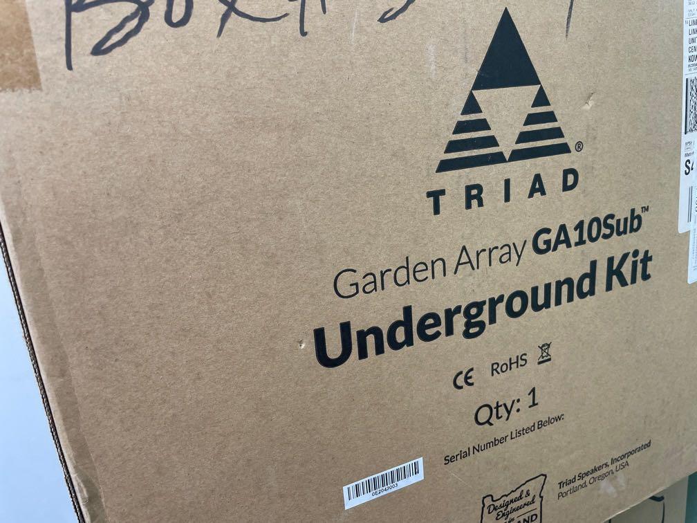 Triad Garden Array GA10Sub Underground Kit, 音響器材, Soundbar、揚聲器、藍牙喇叭、耳擴 ...