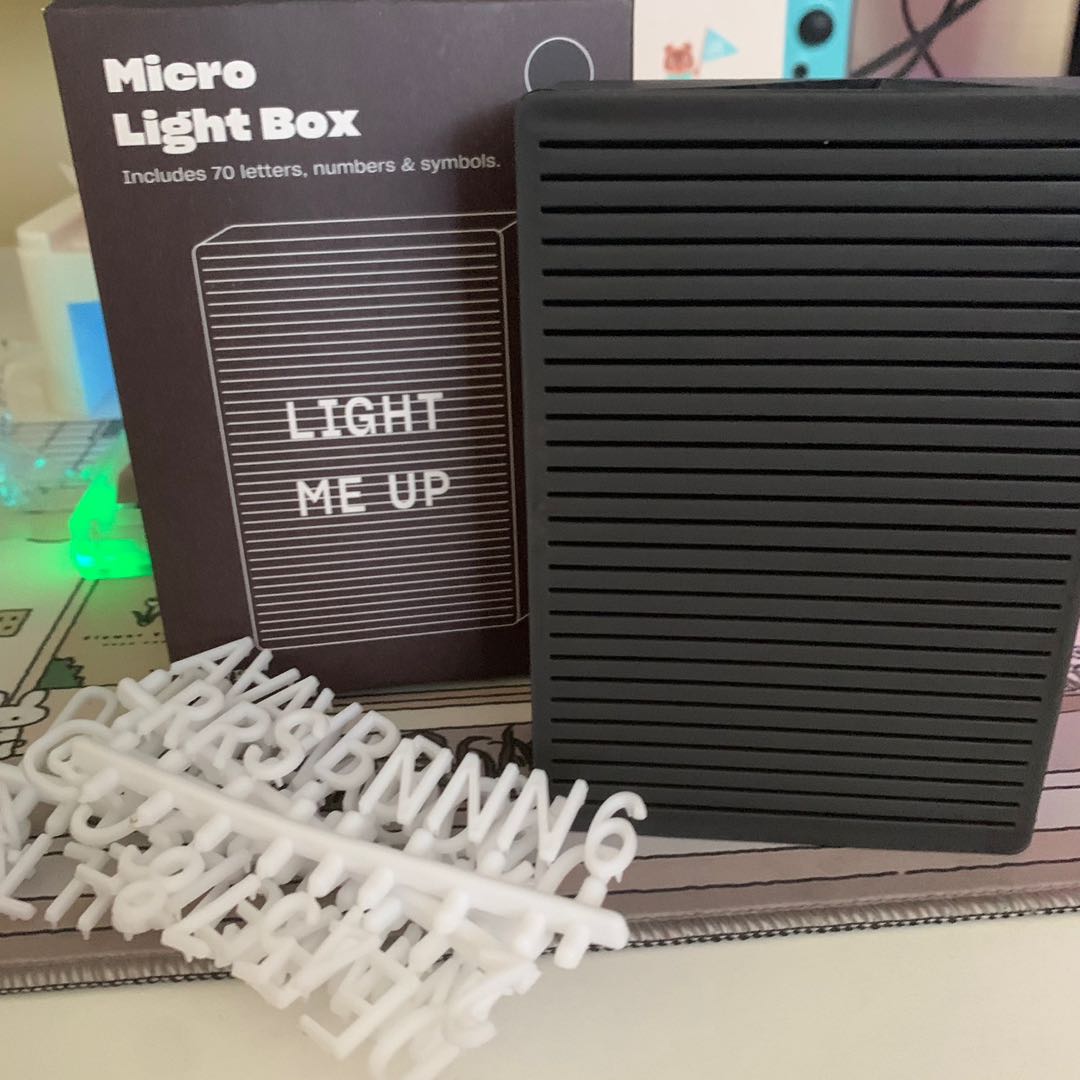 typo micro light box, Furniture & Home Living, Lighting & Fans ...