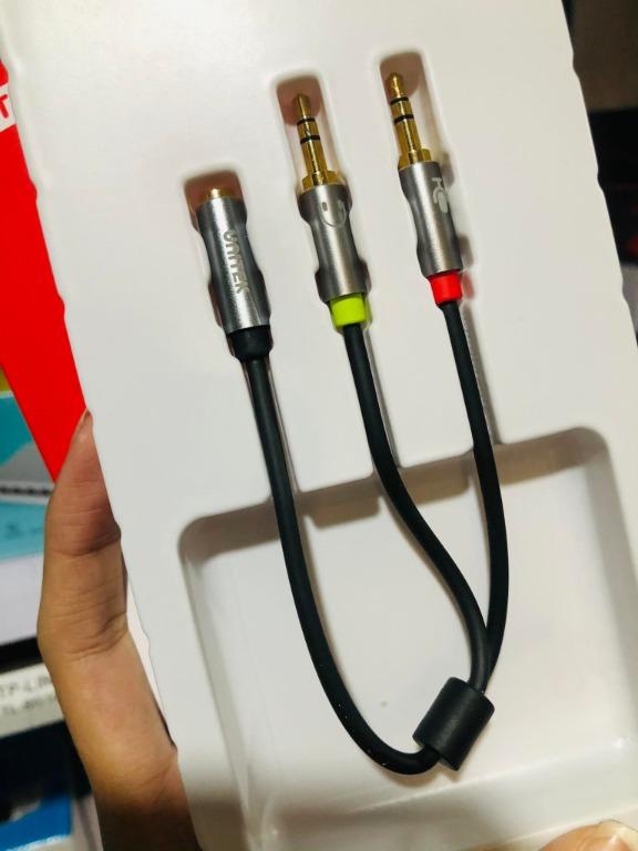 Unitek Single to Dual Jack Headset Adapter 3.5mm Grey Y-C957ABK ...