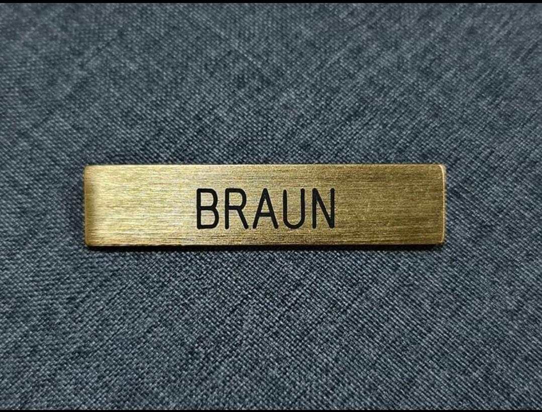 US Military Name Tag (Brass), Men's Fashion, Watches & Accessories ...
