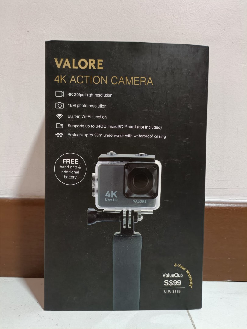 Valore 4K Action Camera (VMS65), Photography, Cameras on Carousell