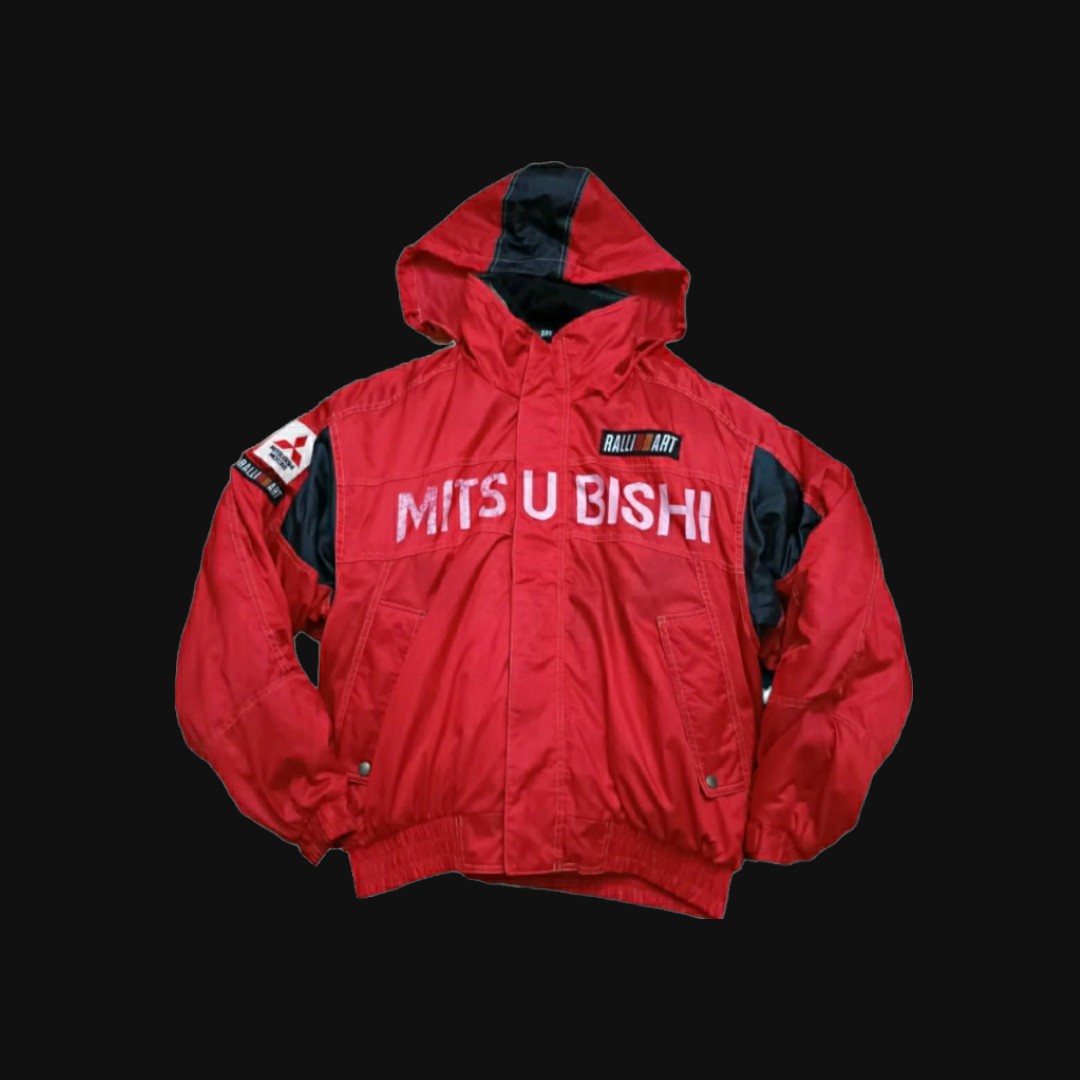 Vintage Mitsubishi Ralliart Racing Team Jacket, Men's Fashion, Coats ...