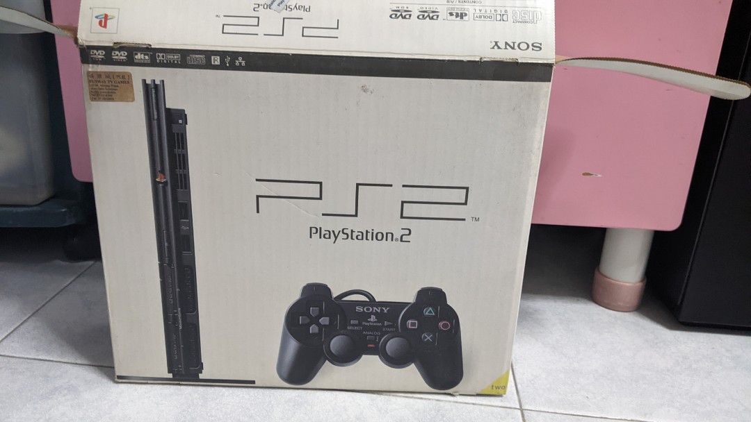Vintage PlayStation 2 with peripherals, Video Gaming, Video Game ...