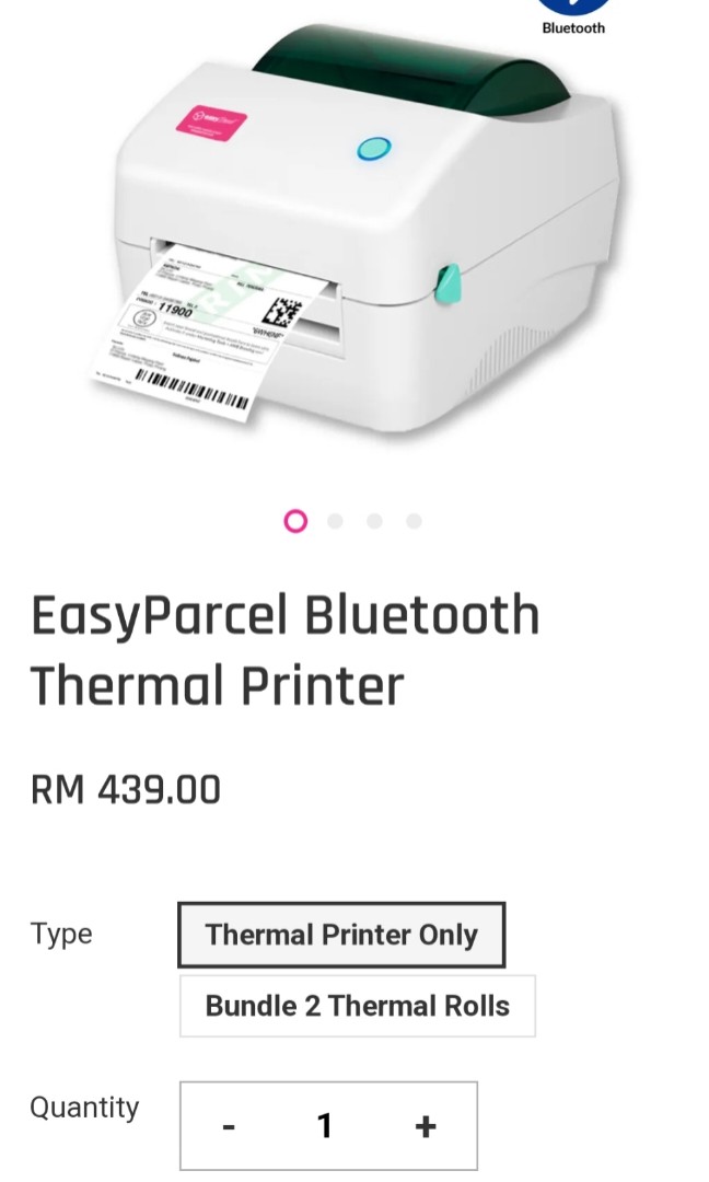 [WTS] Easy Parcel postage shipping label printer, Computers & Tech ...