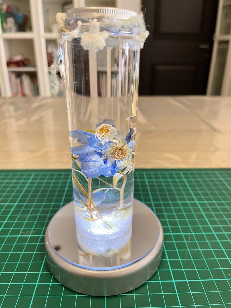 10cm LED white light crystal display stand base, Furniture & Home ...