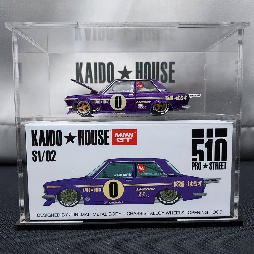 1/64 acrylic display case for MINI GT x Kaido House Datsun 510, Hobbies ...