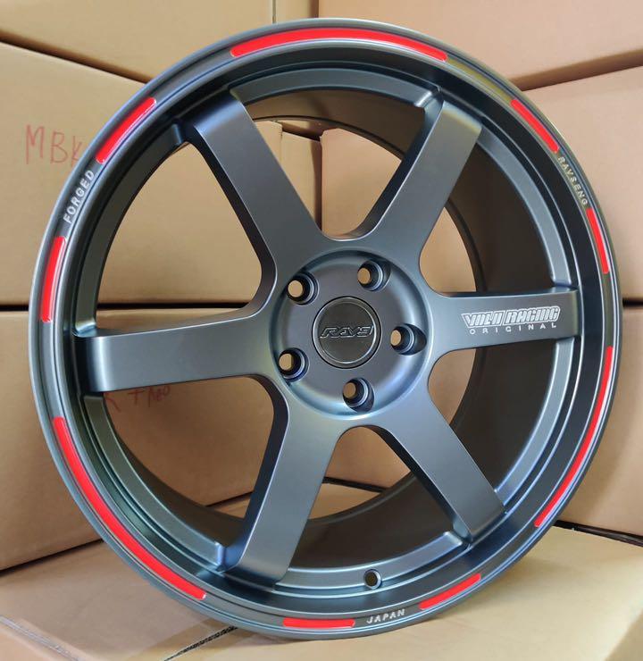 18” TE37 DESIGN RIM 5x112 / 5x114.3 - RAYS HONDA TOYOTA MERCEDES AUDI ...