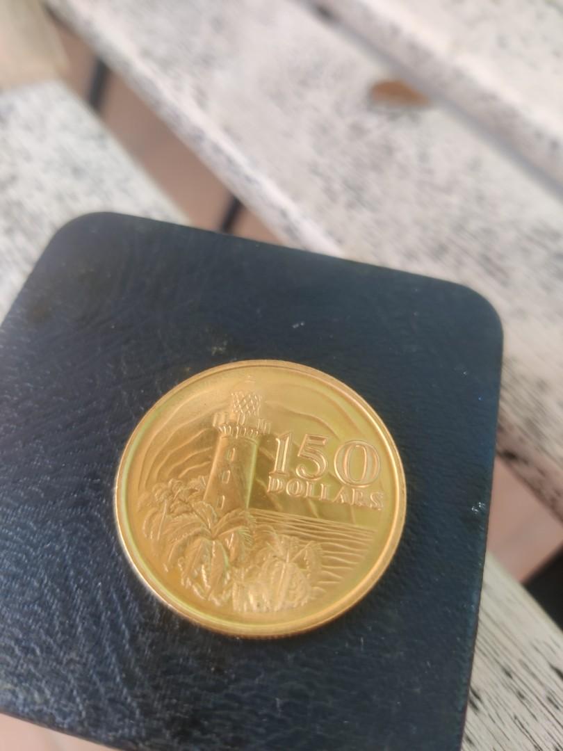 1969 Singapore 150th Anniversary $150 Gold coin, Hobbies & Toys ...