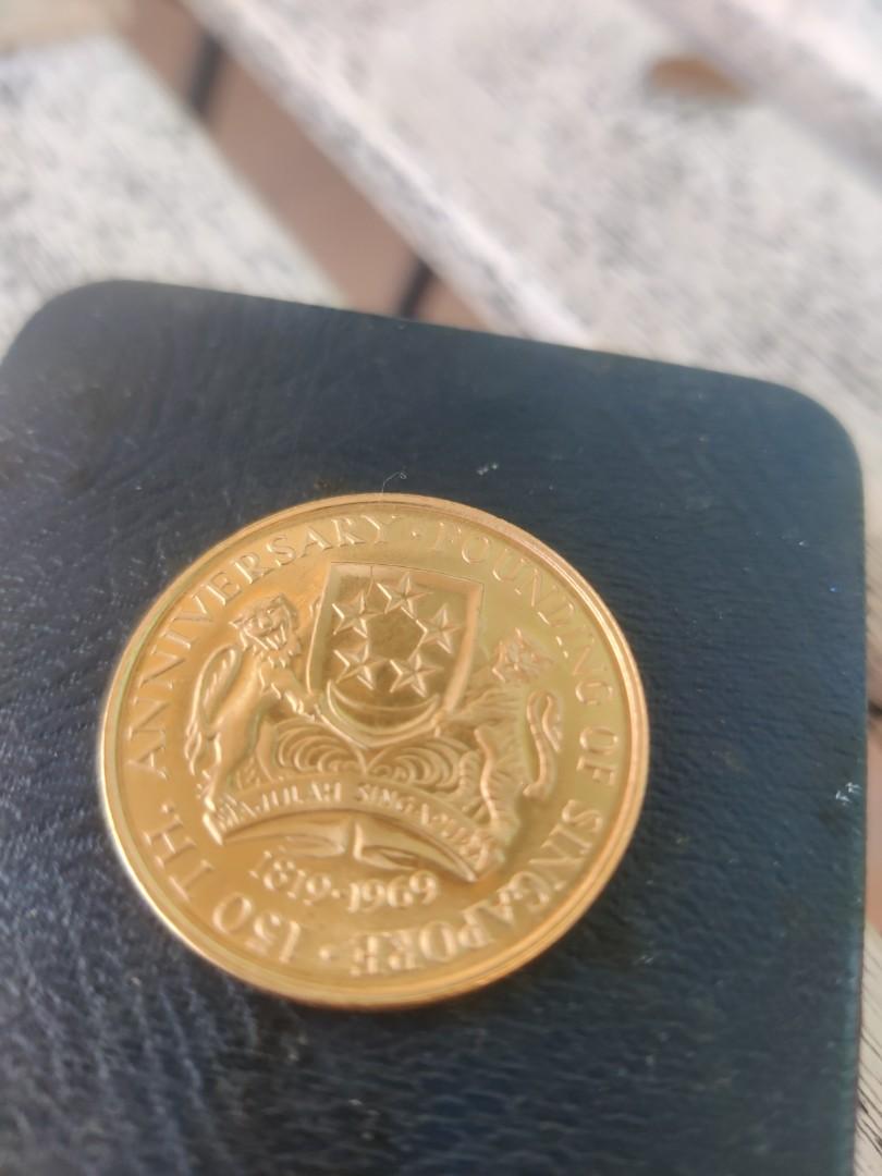 1969 Singapore 150th Anniversary $150 Gold coin, Hobbies & Toys ...