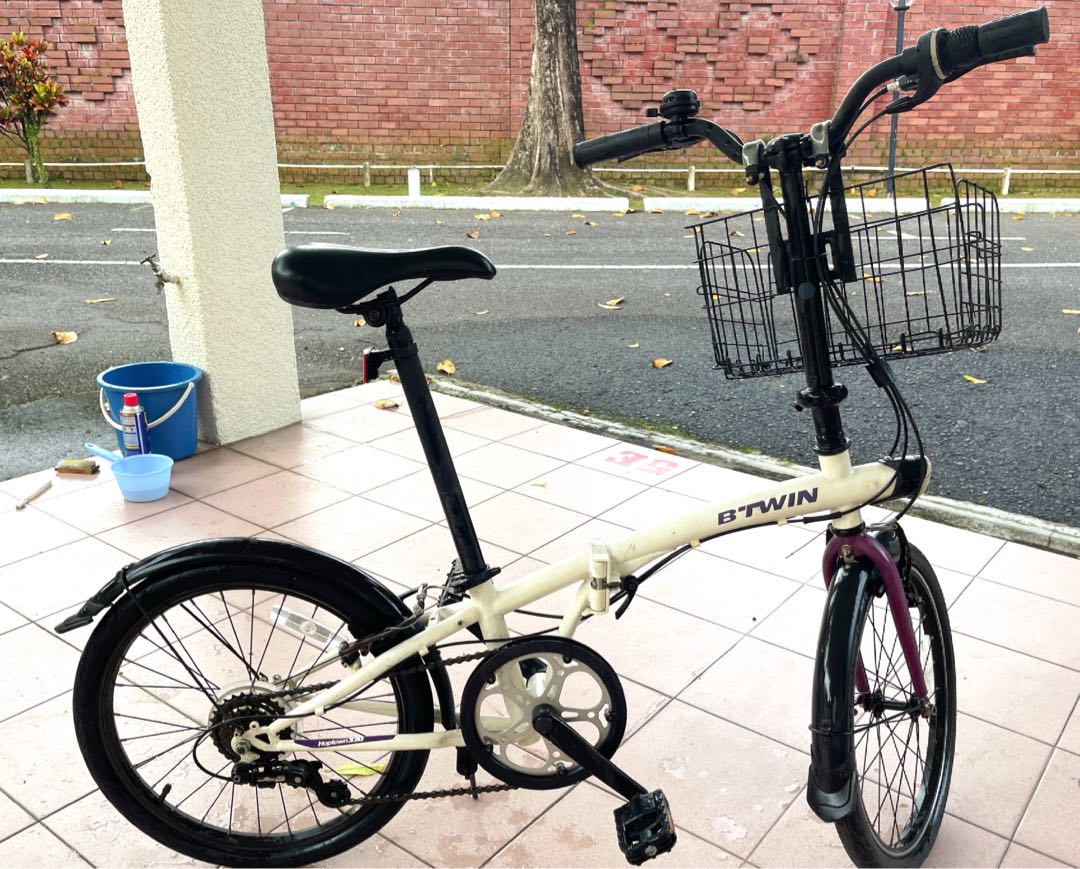 6-speed Decathlon Folding Bike Btwin Hoptown 320, Sports Equipment ...