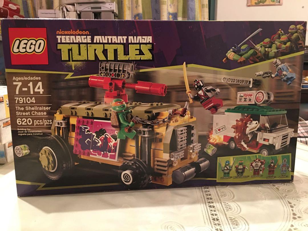 全新 Lego 79104 忍者龜 Turtles The Shellraiser Street Chase, 興趣及遊戲, 玩具 & 遊戲類 ...