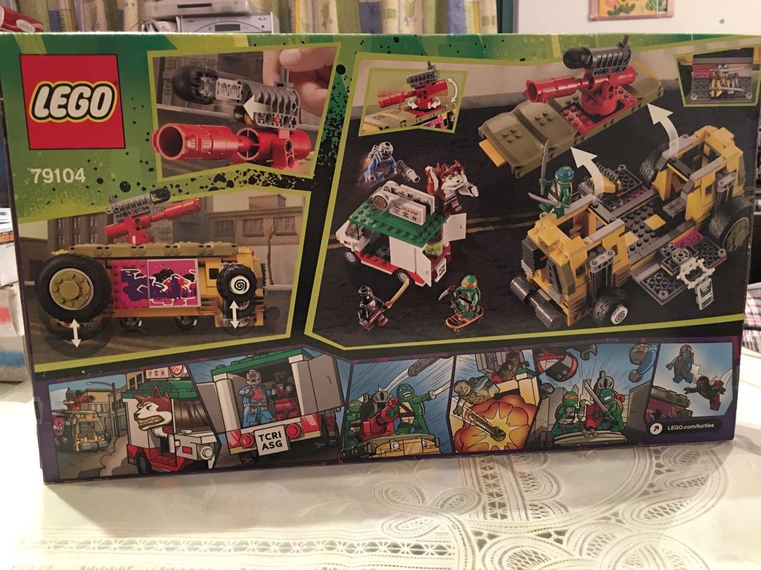 全新 Lego 79104 忍者龜 Turtles The Shellraiser Street Chase, 興趣及遊戲, 玩具 & 遊戲類 ...