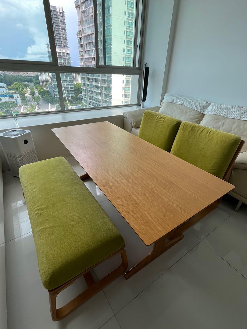 ☘️ MUJI Living Dining Table Set, Furniture & Home Living, Furniture ...