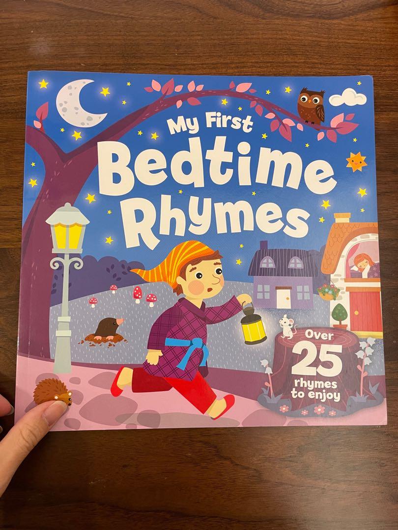 全新大本英文兒歌圖書繪本故事書 my first bedtime rhymes, 興趣及遊戲, 書本 & 文具, 小說 & 故事書 - Carousell