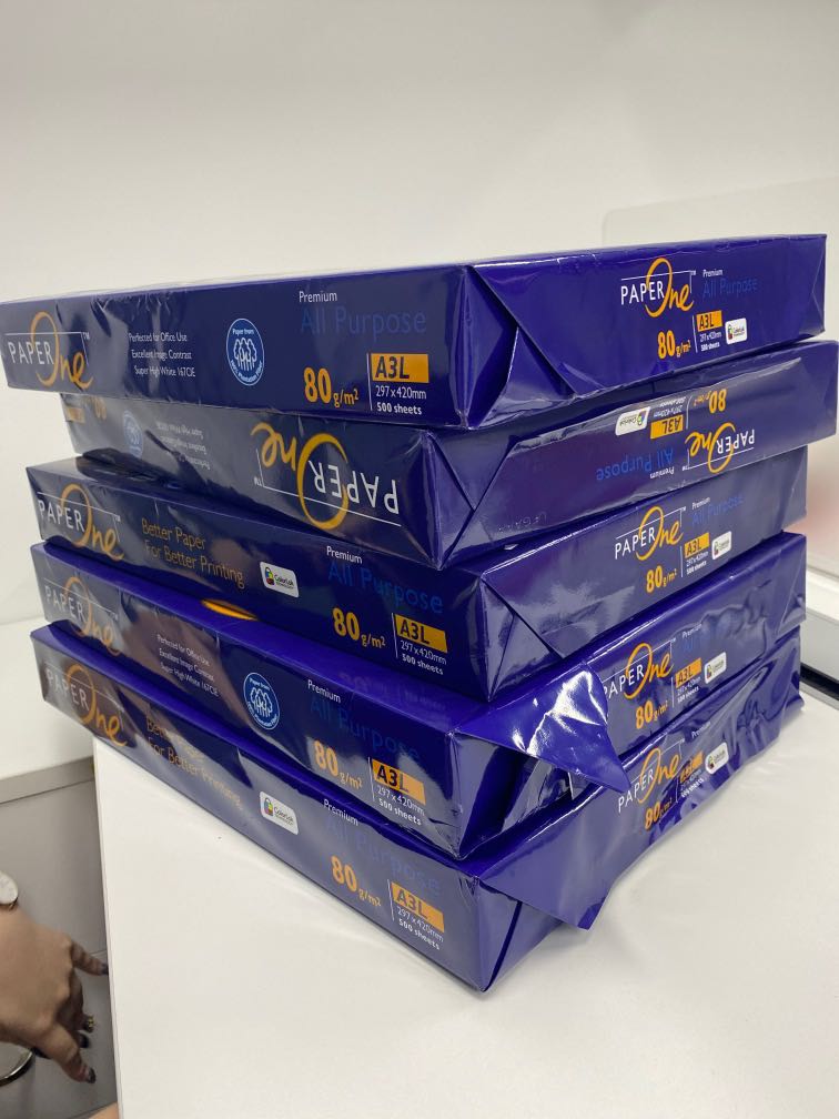 Paper one a3 paper 80gsm x 8 ream, Hobbies & Toys, Stationery & Craft ...