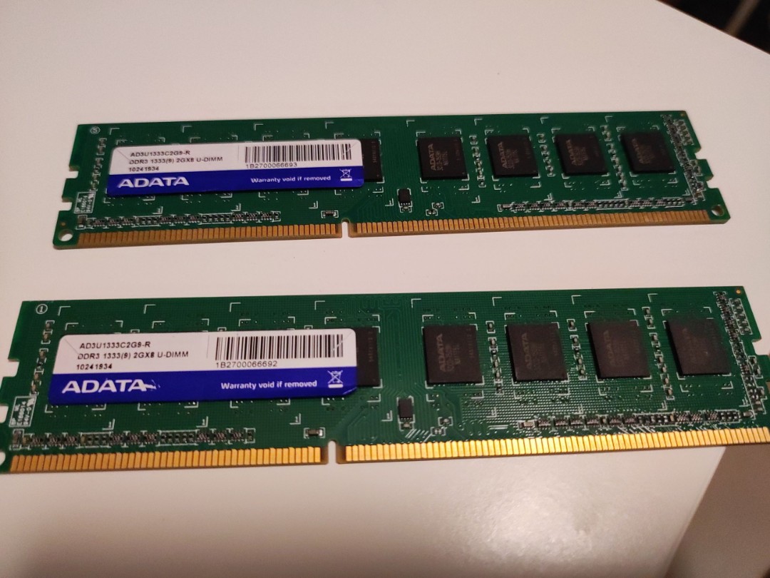Adata RAM DDR3 AD3U1333C2G9-R, 電腦＆科技, 電腦周邊及配件, 其他 - Carousell
