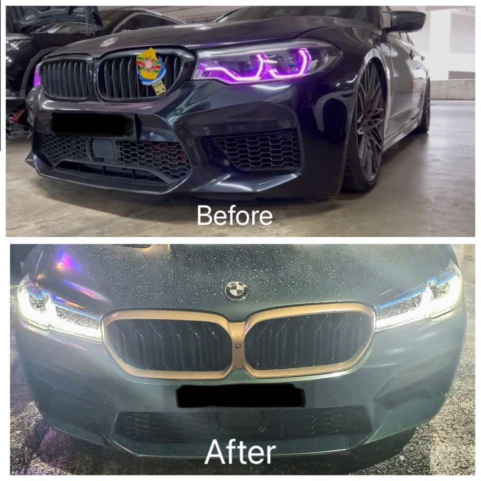 Aftermarket Conversion BMW G30 M5 LCI Bodykit with Laser LED Headlights ...
