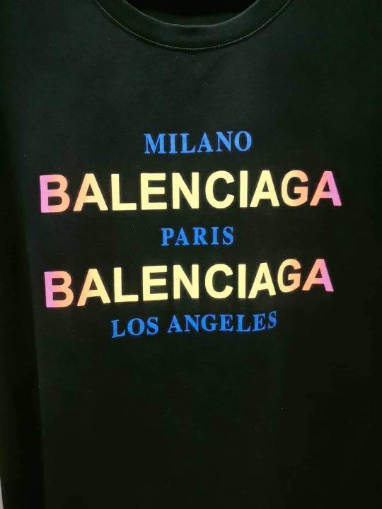 Balenciaga Multi Logo Shirt, Men's Fashion, Tops & Sets, Tshirts & Polo ...