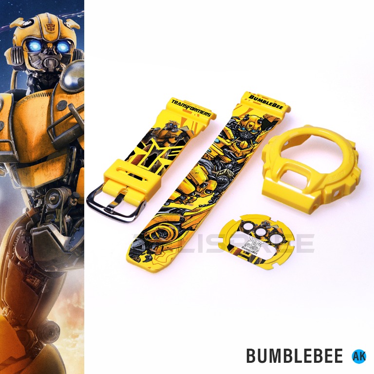 Bumblebee Custom Design Custom Made Band & Bezel for DW 6900 G Shock ...