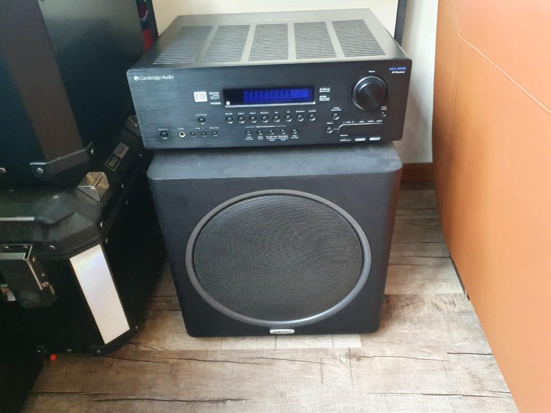 Cambridge Audio Amp Azur 650R & PolkAudio Subwoofer PSW125, Audio ...