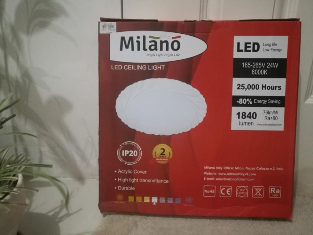 Ceiling Light "Milano LED Ceiling Height", Furniture & Home Living ...