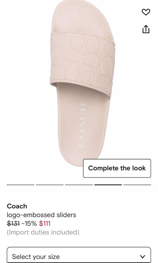 Coach Sliders, Luxury, Sneakers & Footwear on Carousell